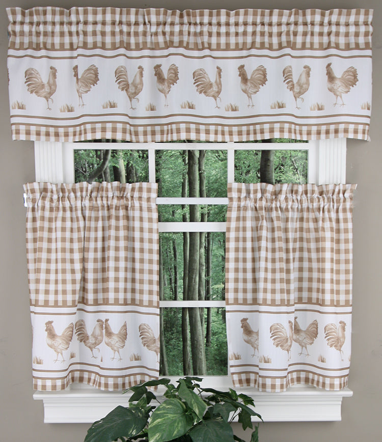 Country Swag Curtains For Kitchen