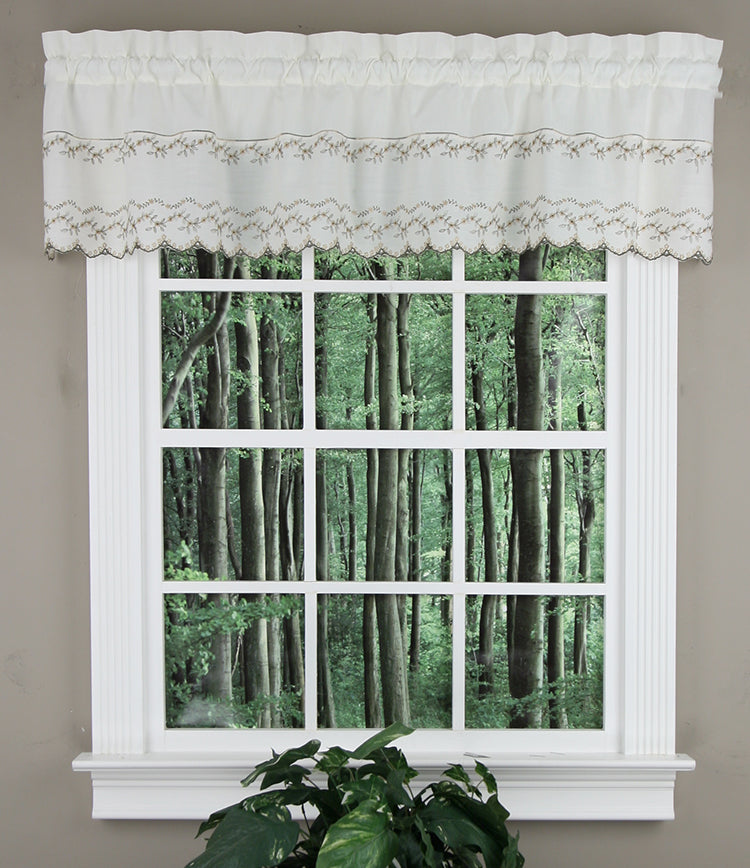 Beverly Valance - Dill - Renaissane Home Fashion - Kitchen Valances ...