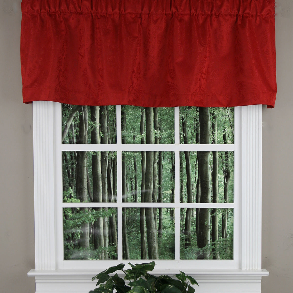 Gabrielle Foam Back Valance Crimson Stylemaster - Kitchen Valances ...