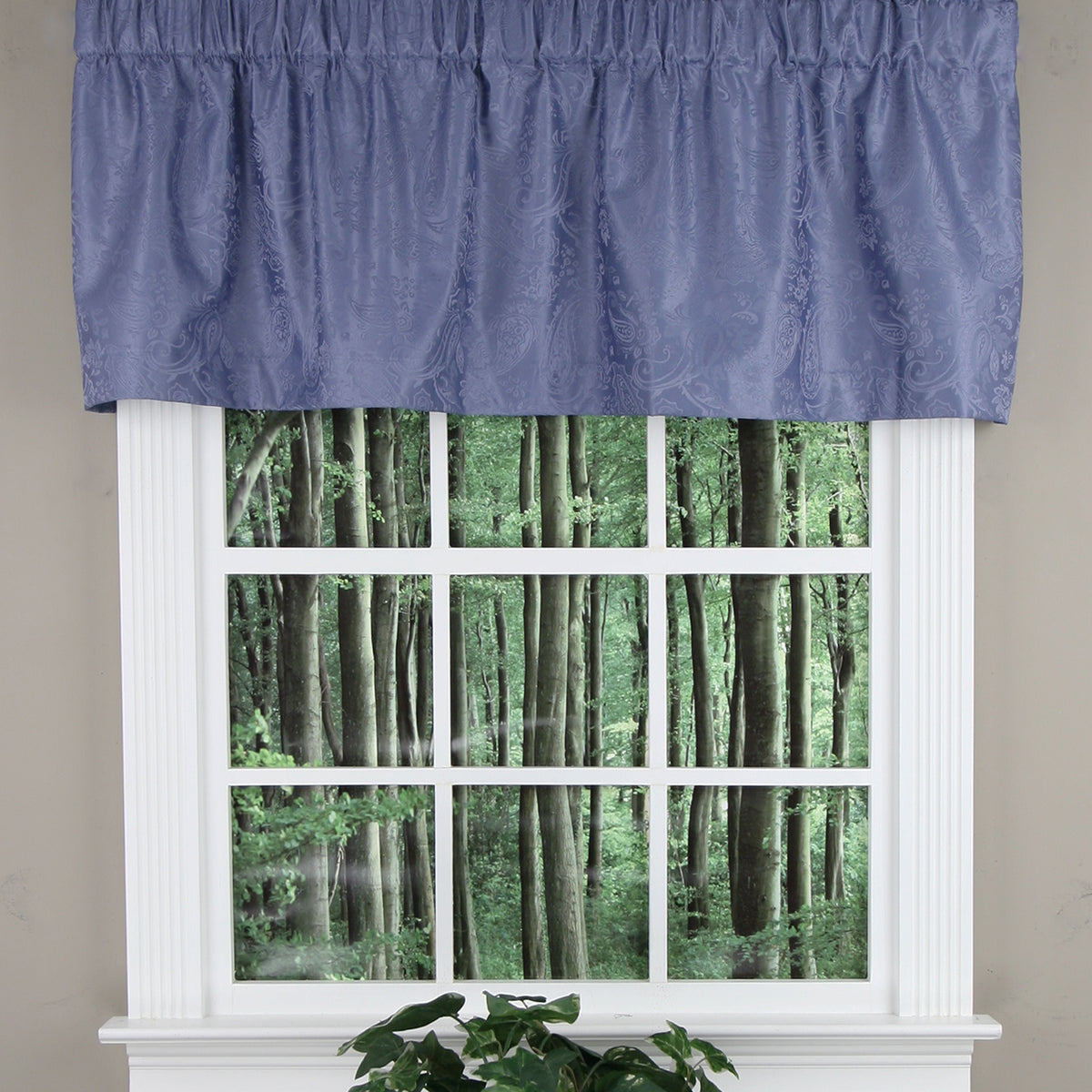 Gabrielle Tailored Curtain Valance Blue Stylemaster - Kitchen Valances ...