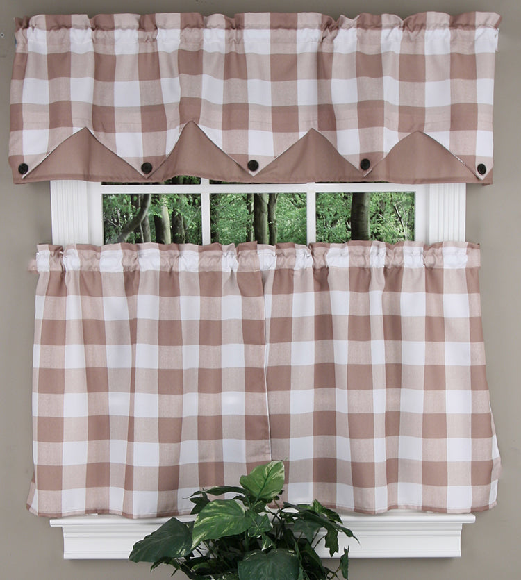 Duck River - Kingdy Complete Set - Red - Kitchen Country Curtains ...