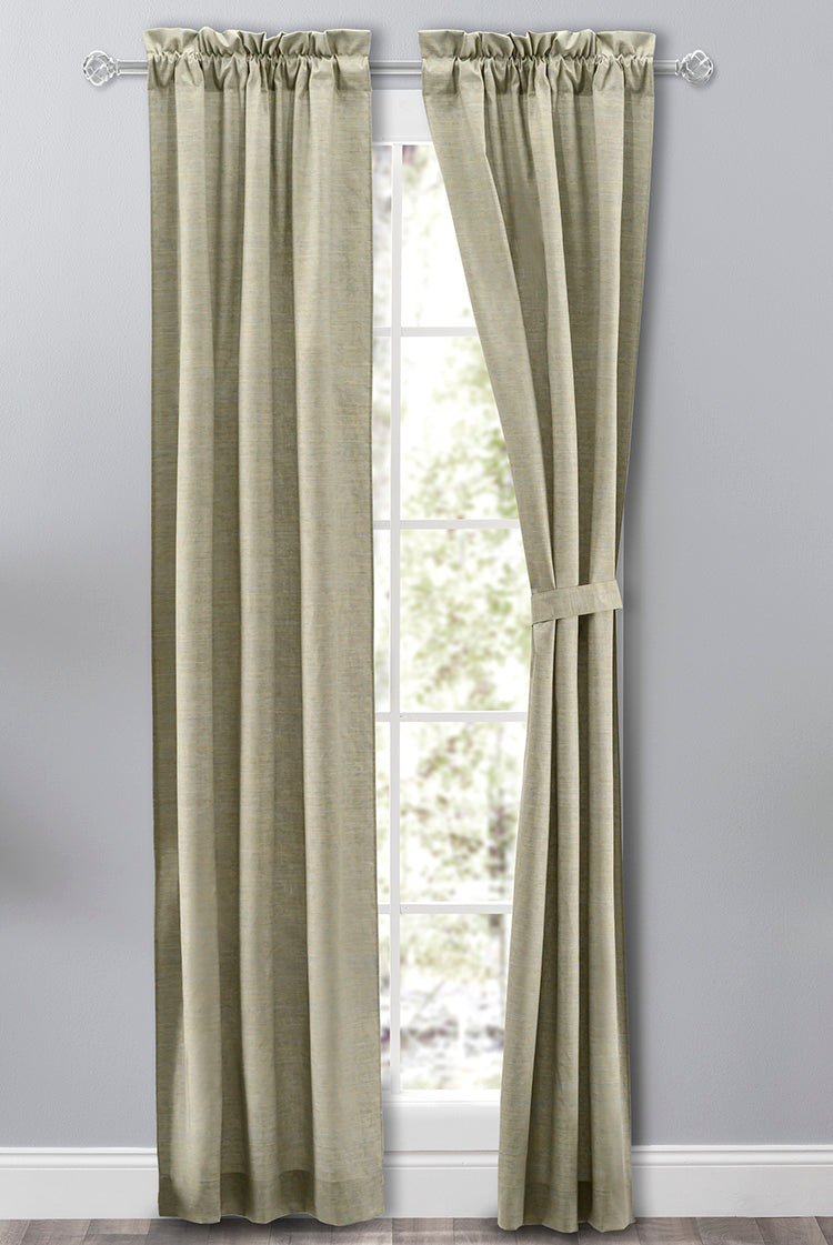Swags Galore | Lisa Solid Texture Curtains - Mist - Contemporary ...