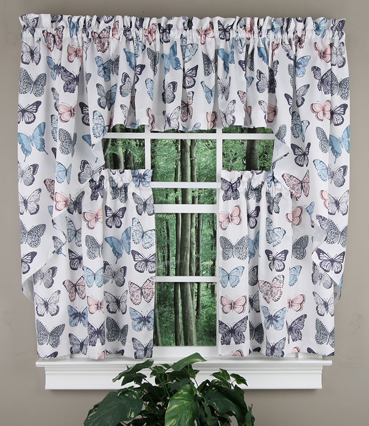 Marepesia Country Curtains - Blue - Lichtenberg - Kitchen Country ...