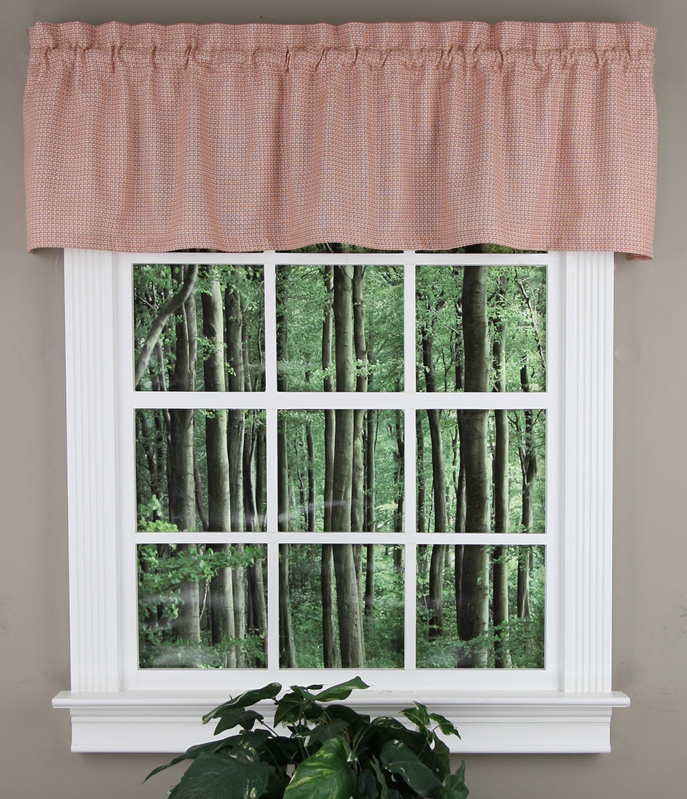 Nelson Country Style Valance - Rust - SKU - Kitchen Valances – Swags Galore