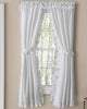 Classic Narrow Priscilla Curtains - White - Ellis Curtains – Swags Galore