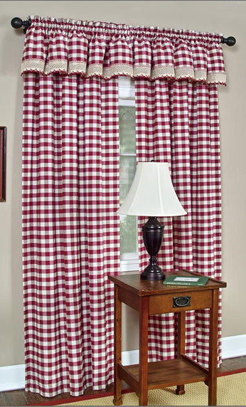 Buffalo Check Curtain Country Panels – Swags Galore