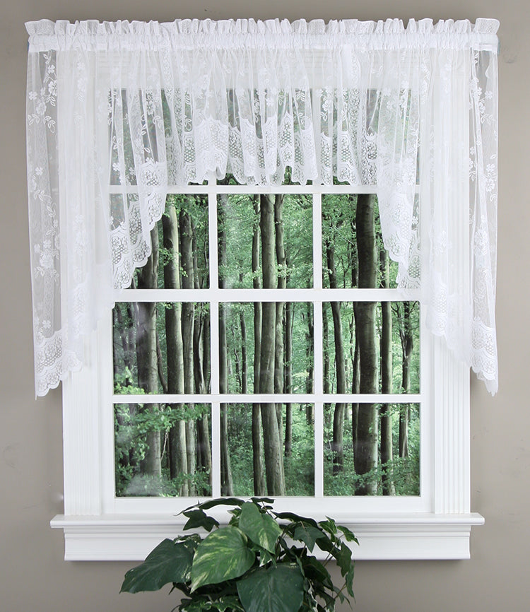 Mona Lisa Lace Curtain Swags - Commonwealth Home Fashions – Swags Galore