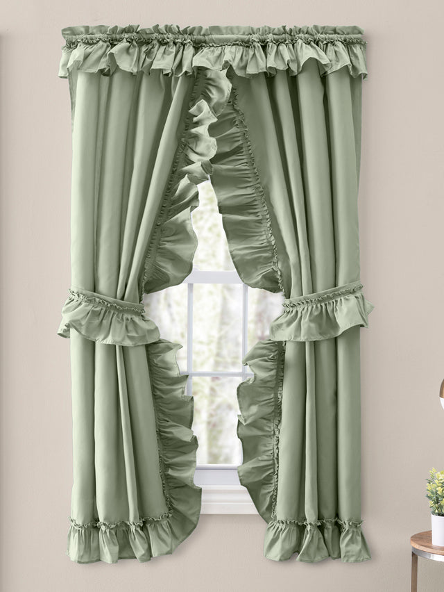 Curtain Shop - Stacey Priscilla Criss-Cross Curtains – Swags Galore