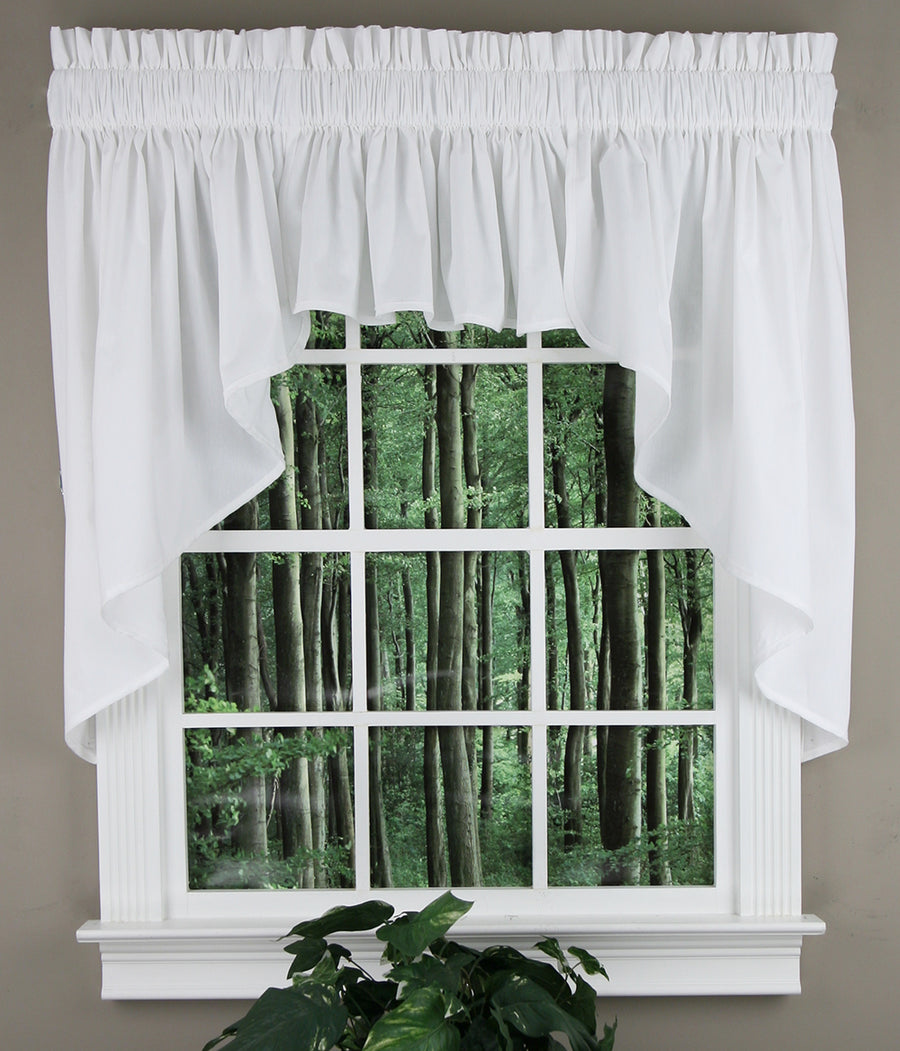 Ellis Curtains - Stacey 126"W X 63"L 3PC lined Swag Set – Swags Galore