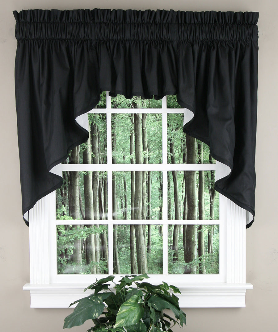 Ellis Curtains - Stacey 126"W X 63"L 3PC lined Swag Set – Swags Galore