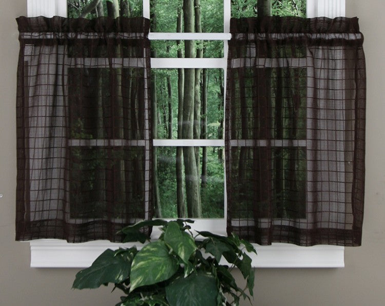 Lexington Tier Pair - Achim - Chocloate – Swags Galore