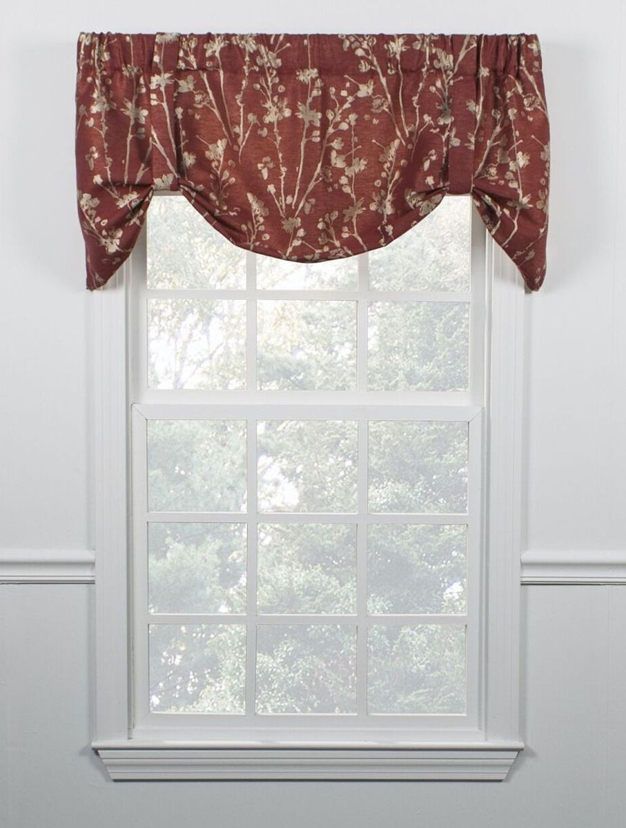Meadow Lined Tie Up Valance - Ellis Curtains - Swags Galore