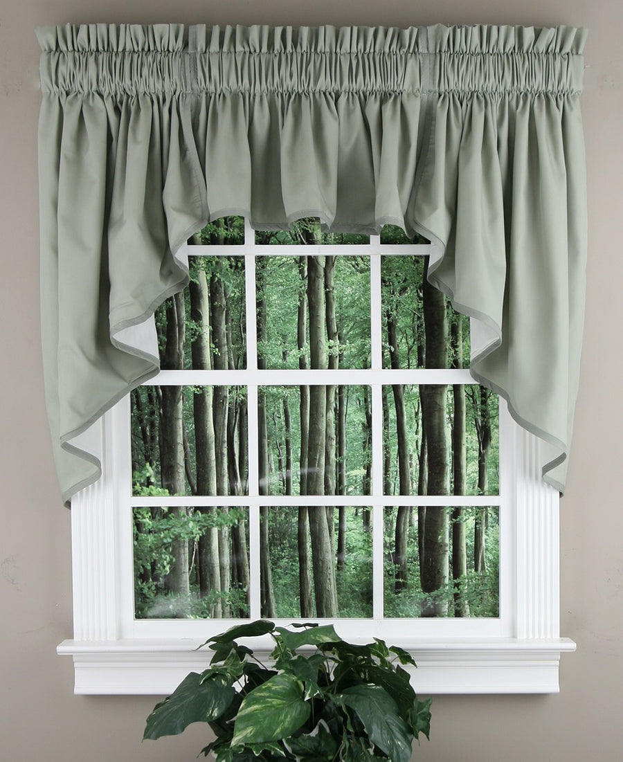 Ellis Curtains - Stacey 126"W X 63"L 3PC lined Swag Set – Swags Galore